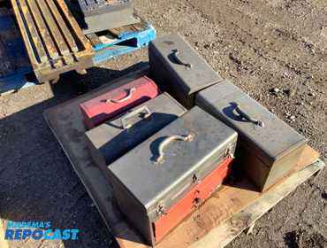 Repocast.com® | Lot of (5) empty toolboxes