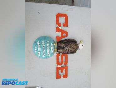 Repocast.com® | Cast iron case eagle globe sign, 14"...