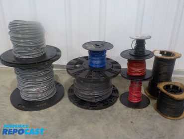 Repocast.com® | Lot og electrical wire, 7 spools, (2)...