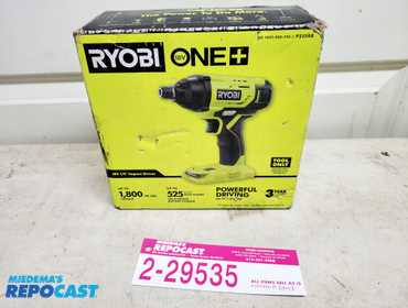 Repocast.com® | NEW Ryobi 18v impact driver, never...