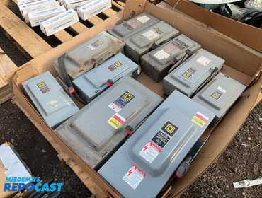 Repocast.com® | Skid of Sqaure D Electrical Boxes