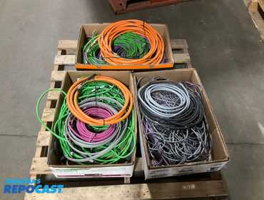 Repocast.com® | Skid lot of various electrical wire,