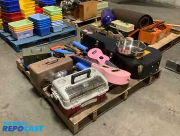 Repocast.com® | Skid Lot Including Assorted Guitars,...