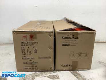Repocast.com® | Lot of (2) Kenroy Home Dale 3 Light...