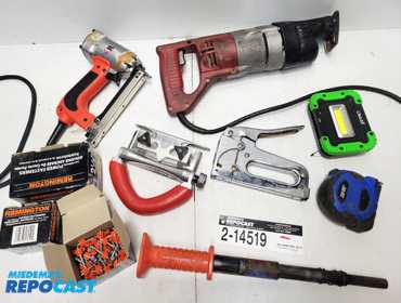 Repocast.com® | assorted tools lot, Roberts stapler,...