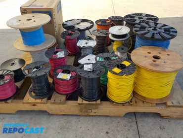 Repocast.com® | Lot of (25) rolls of electrical wire