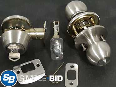 SimpleBid Inc. | Schlage Brushed Nickel Door Knob set...