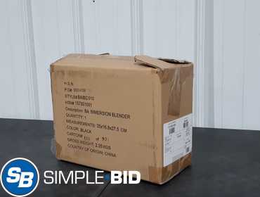 SimpleBid Inc. | BA Immersion Blender - New