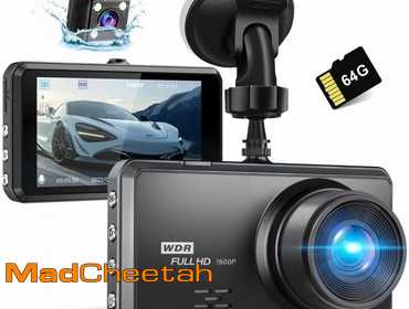 MadCheetah.com | Miden S7 2.5K Dash Cam Front and Rear...