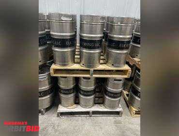 Orbitbid.com® | Lot of (24) Keg Logistics stainless...