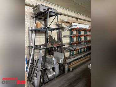 Orbitbid.com® | (1) stock metal frame rack, 54" length...