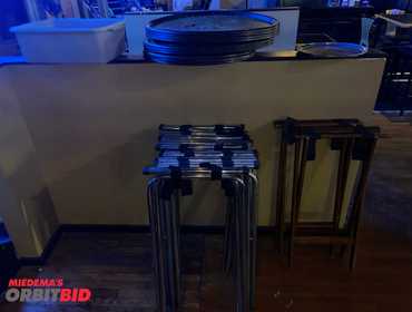 Orbitbid.com® | Lot of (10) metal wait stands (2 are...
