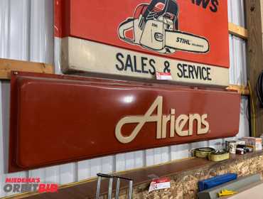 Orbitbid.com® | (1) Ariens plastic sign, 6' wide x 18"...