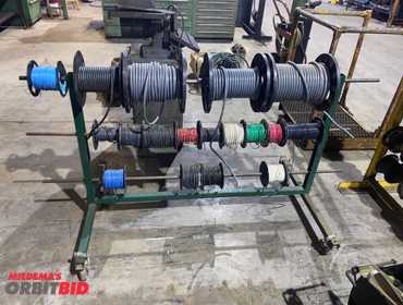 Orbitbid.com® | (1) rolling wire spool rack with...