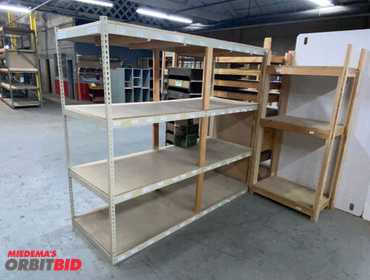 Orbitbid.com® | (1) light duty metal storage shelf, 96...