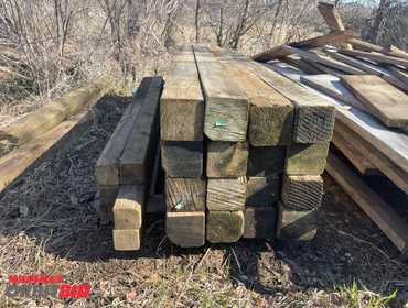 Orbitbid.com® | Lot of (16) 6 x 6 wood posts, approx....