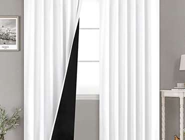 Bid Llama | BGment Pure White 100% Blackout Curtains...