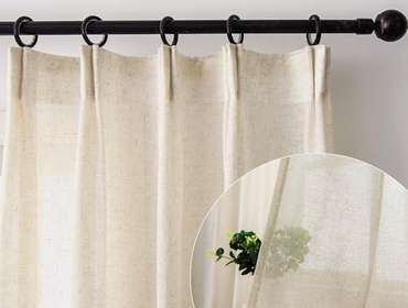 Bid Llama | Ftinala 100 Inch Curtains Sheer Linen...
