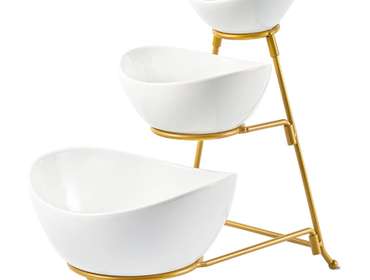 Bid Llama | LYEOBOH 3 Tier Serving Bowls Set Tiered...