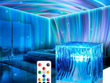 Bid Llama | Northern Lights Projector,18 Colors Galaxy...