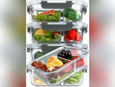 Bid Llama | M MCIRCO [5-Pack,36 Oz] Glass Meal Prep...