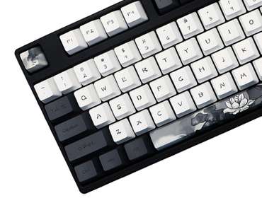 Bid Llama | JSJT Ink Lotus Keycaps 140 Keys OEM...