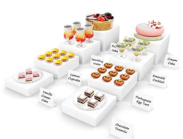 Bid Llama | ToBeAce 8 Pcs Buffet Risers, Food Risers...