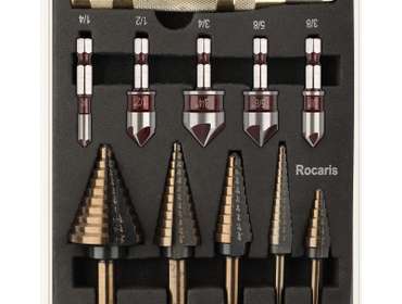 Bid Llama | Rocaris 5 Pack Step Drill Bit & 5 Pack M2...