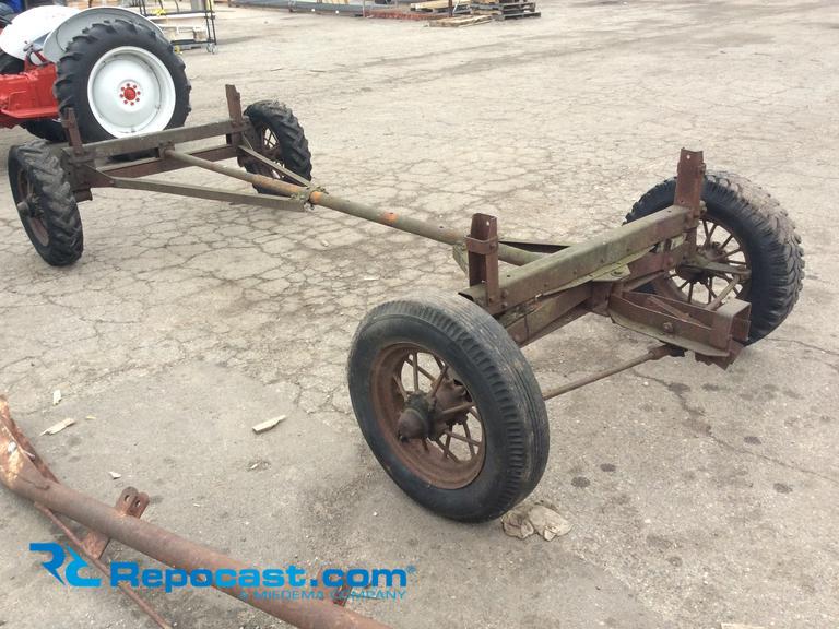 Repocast.com® | Vintage farm wagon frame with rims and...