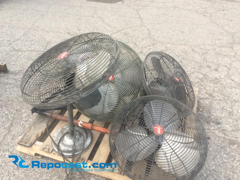 Repocast.com® | (4) various size Dayton shop fans