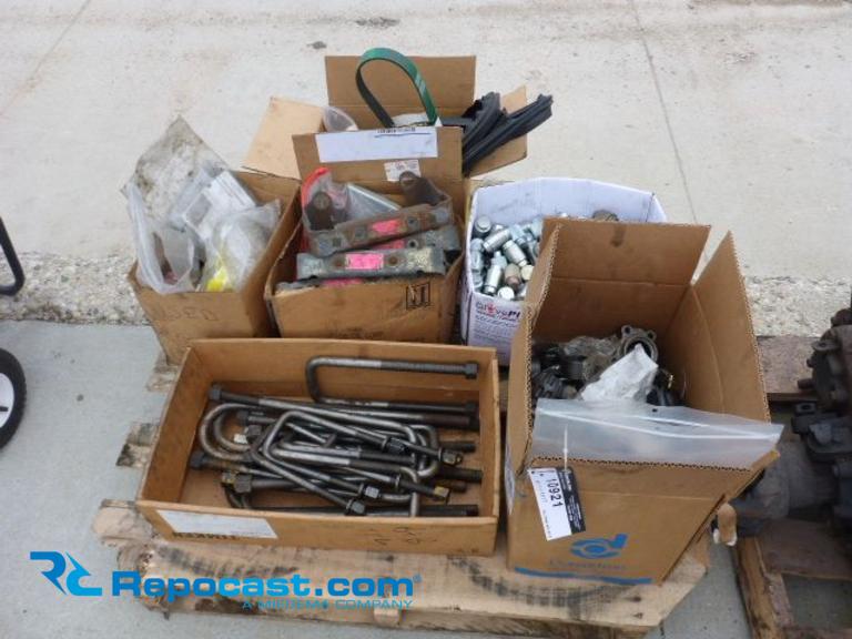 Repocast.com® | Skid of Misc Semi Truck Parts: V Bolts...