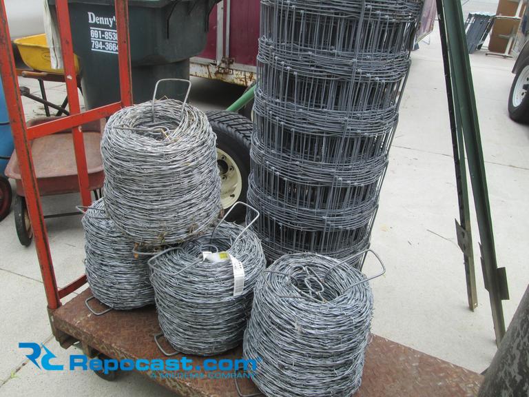 Repocast.com® | Lot of (4) spools of NEW barbed wire,...