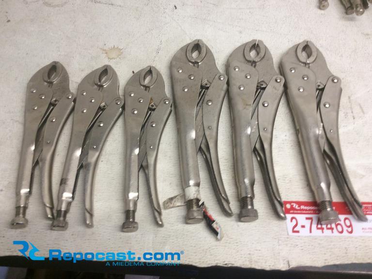 Repocast.com® | Lot of (6) Vise grips, 2 different sizea