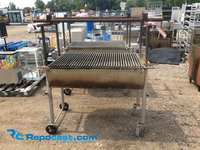Repocast.com® | (1) stainless steel half barrel grill...