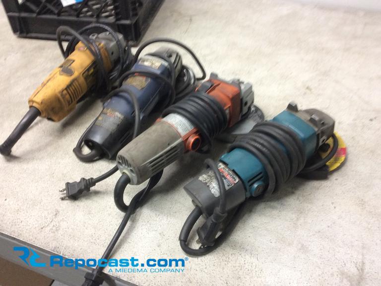 Repocast.com® | Lot of (4) hand grinders 4 1/2"....