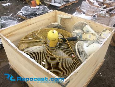 Repocast.com® | Gaylord box with Industrial fans and...