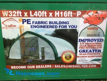 Repocast.com® | New Suihe shelter building 32'Wx40...