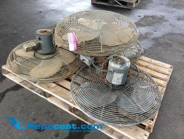 Repocast.com® | Lot of (4) industrial cage fans.