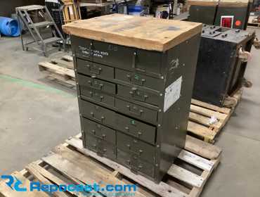 Repocast.com® | Military Tool Cabinet, 12 drawer, wood...