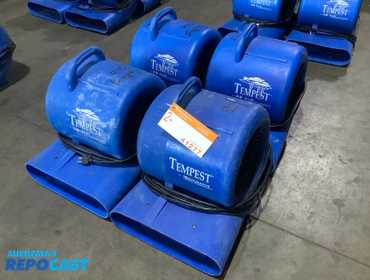 Repocast.com® | (4) Dri-Air Tempest floor fans, 115v,...