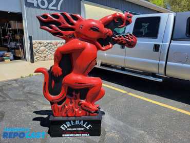 Repocast.com® | ULTRA RARE 6' tall Fireball Whiskey...