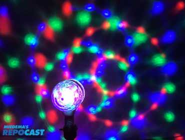 Repocast.com® | New LED double sided disco light bulb....