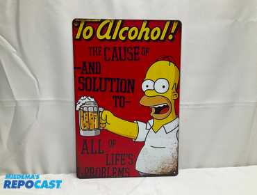 Repocast.com® | New Alcohol/Simpsons metal sign with...