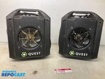 Repocast.com® | Lot of (2) Quest Industrial Air Mover...