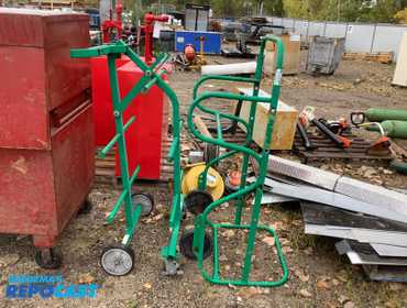 Repocast.com® | Lot of (2) Greenlee Wire Holding Carts...