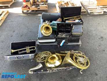 Repocast.com® | Skid lot of school musical instruments...