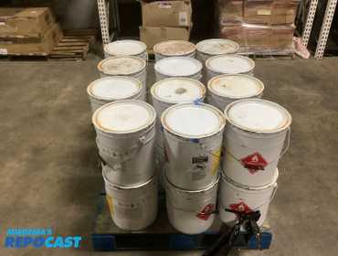 Repocast.com® | Skid of Neogard Urethane roof coating,...