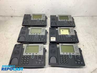 Repocast.com® | Lot of (6) Used Cisco IP phones