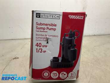 Repocast.com® | UtiliTech Submersible Sump Pump, 40gpm