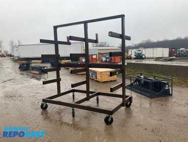 Repocast.com® | Steel Cantilever Rack on Casters, bars...